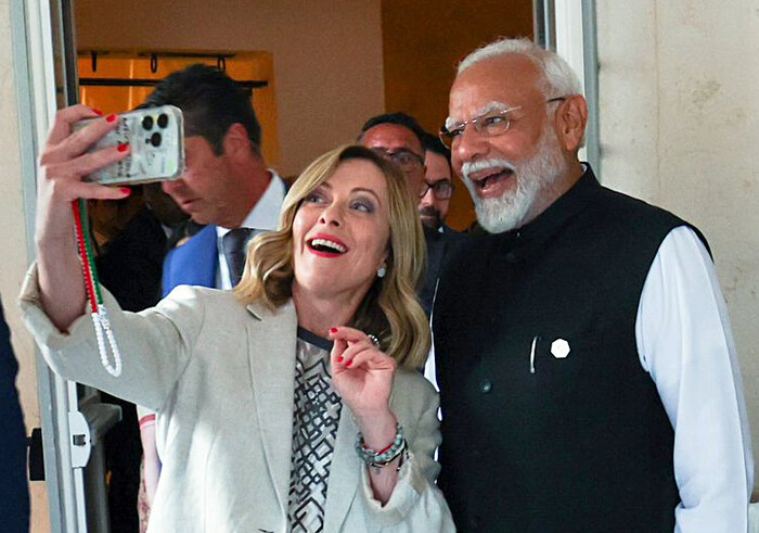 Modi-Meloni Selfie Viral: మోదీ, మెలోనీ సెల్ఫీ.. మోలోడీ మూమెంట్ వైరల్ ...