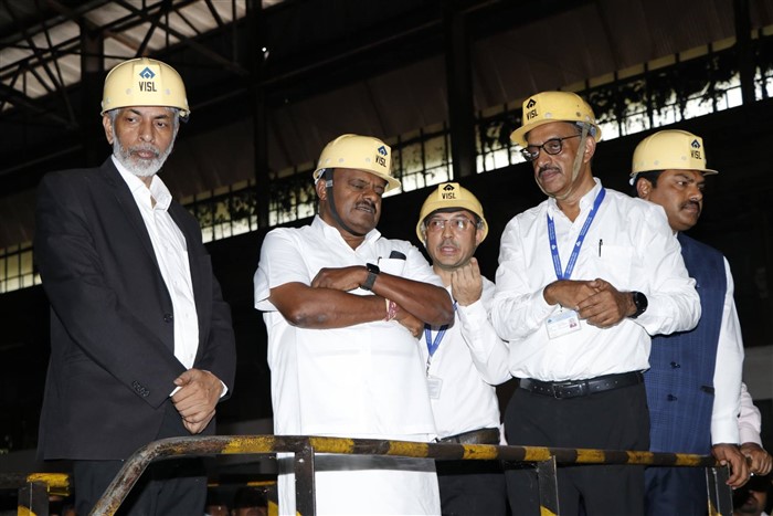 ಭದ್ರಾವತಿ ವಿಐಎಸ್‌ಎಲ್‌ಗೆ ಸಚಿವ ಎಚ್. ಡಿ. ಕುಮಾರಸ್ವಾಮಿ ಭೇಟಿ | Union Minister ...