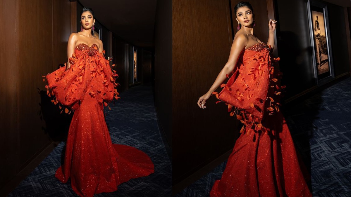 ऑफ शोल्डर गाउन पहन इवेंट में दिखा Pooja Hegde का जलवा, तस्वीरों से ...