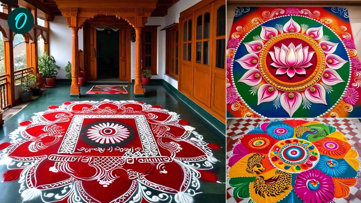 Diwali 2024 Rangoli Design: दीवाली त्योहार पर घर के आंगन में बनाएं ये ...
