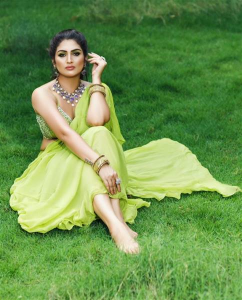 நவராத்திரி கொலுவுடன்.. கொலு பொம்மையாக மாறிய திவ்யா ஸ்ரீதர்.. க்யூட் ...