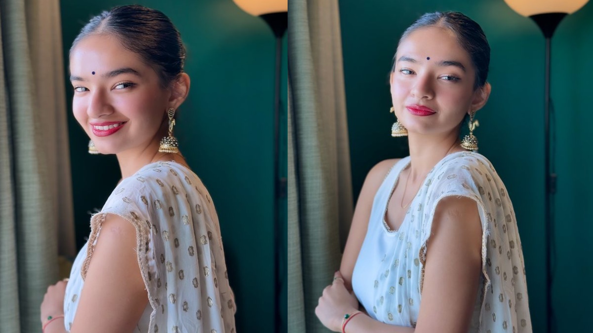 व्हाइट सूट पहने अनुष्का सेन ने शेयर किया हॉट लुक, एक्ट्रेस की हॉटनेस ...