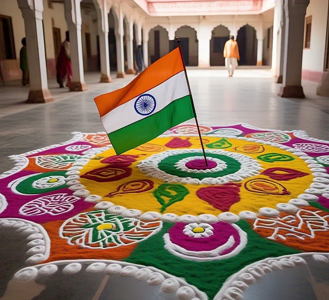 Republic Day Rangoli Design: इस गणतंत्र दिवस पर बनाएं ये सुंदर तिरंगे ...