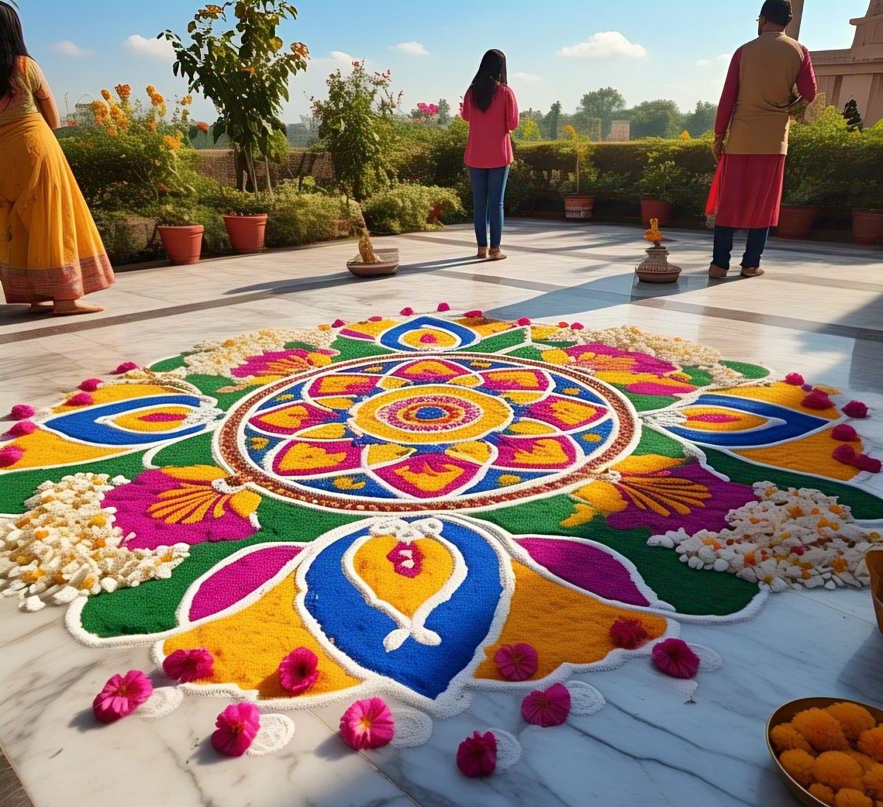 Basant Panchami 2025: बसंत पंचमी के दिन घर के आंगन में बनाएं खूबसूरत ...