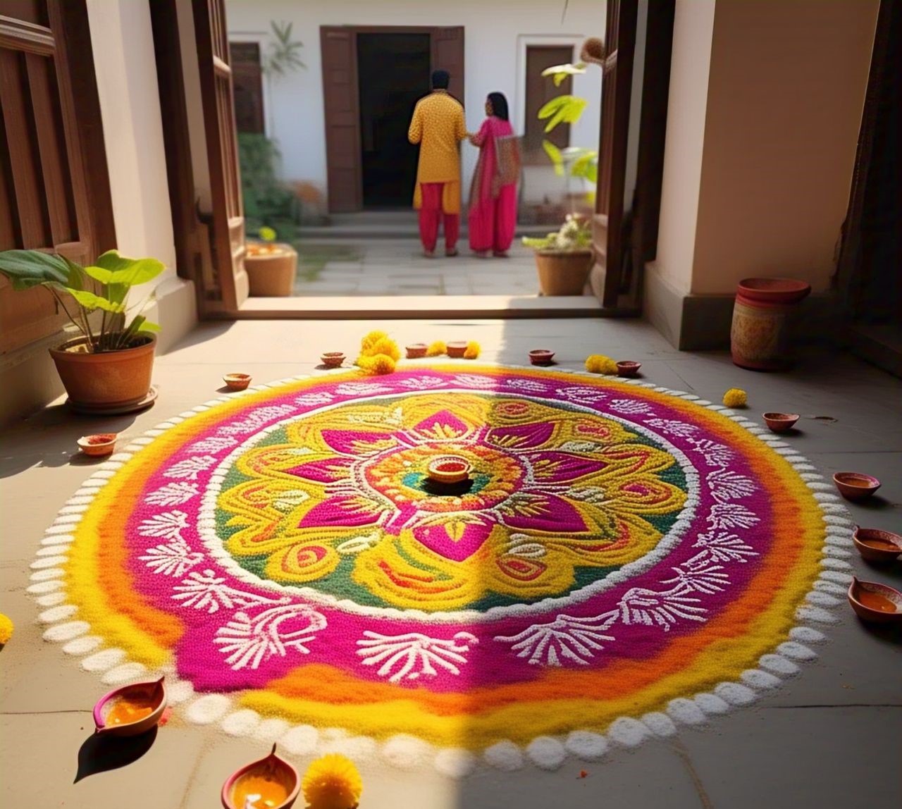 Basant Panchami 2025: बसंत पंचमी के दिन घर के आंगन में बनाएं खूबसूरत ...