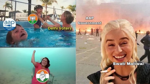 Delhi Election Result 2025: दिल्ली चुनाव में आई मीम्स की बाढ़, यूजर्स ...