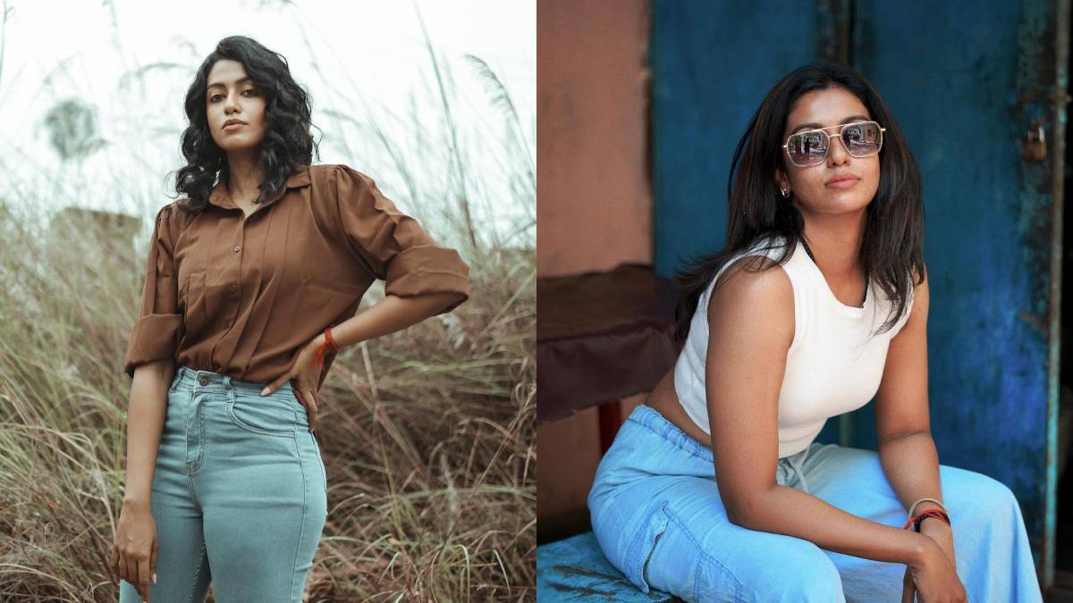 வொயிட் டாப்பில் கூலாக லுக் விட்ட கண்ணம்மா.. இணையத்தை கலக்கும் லேட்டஸ்ட் ...