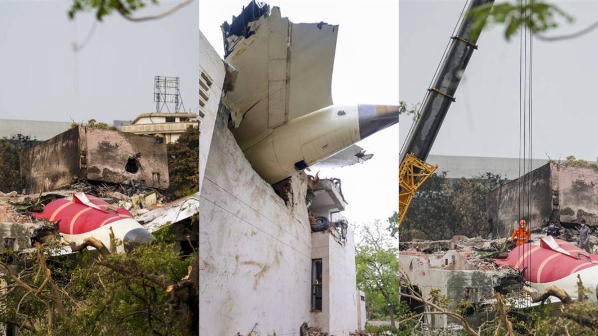 அகமதாபாத் விமான விபத்து.. கிரேன் மூலம் மீட்கப்படும் பாகங்கள்.. போட்டோஸ் ...