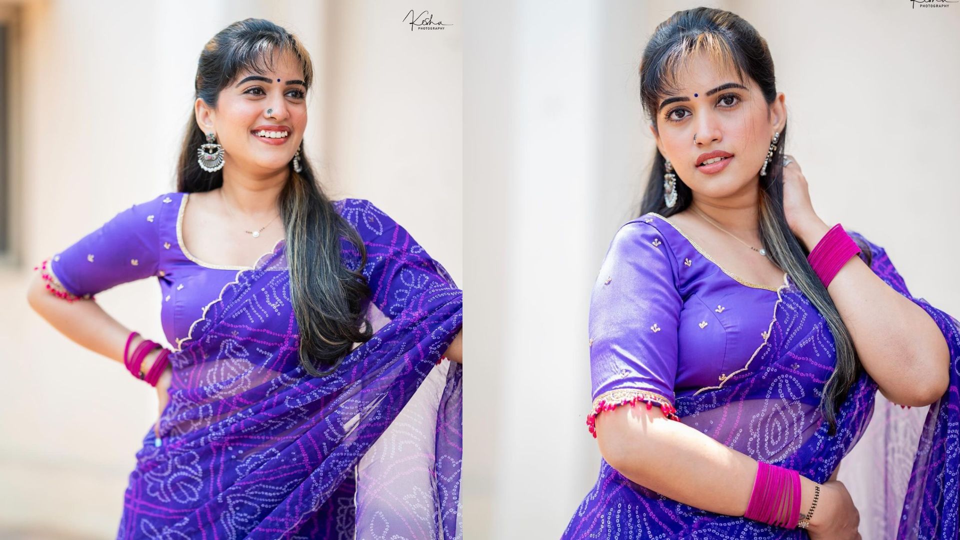 చీరకట్టులో స్రవంతి చొక్కారపు సొగసుల విందు.. చిట్టి గుండెలో చిచ్చు ...