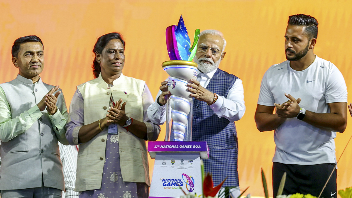 In Pics : PM Narendra Modi Opening Ceremony Of The 37th National Games ...