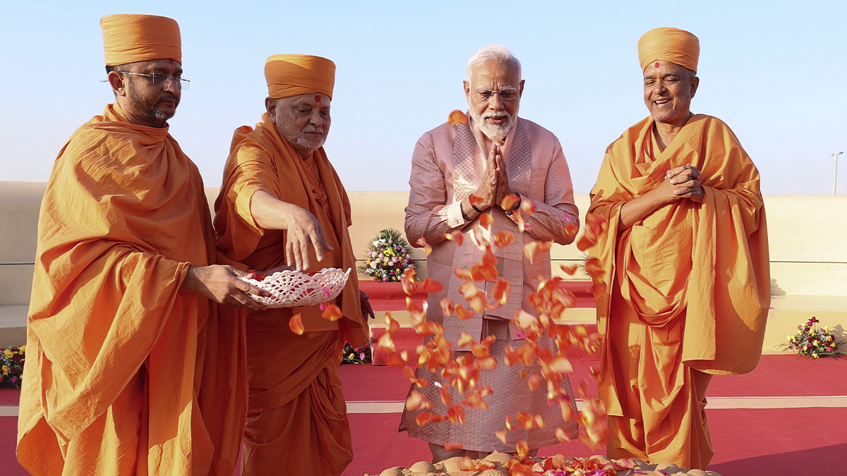 Inside Pictures Of Narendra Modi Inauguration Of The BAPS Hindu Mandir ...
