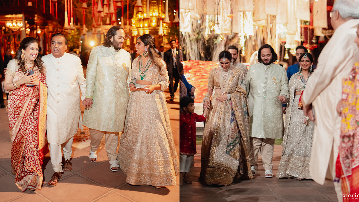 Joyful Moments From Anant Ambani & Radhika Merchant's Hastakshar ...