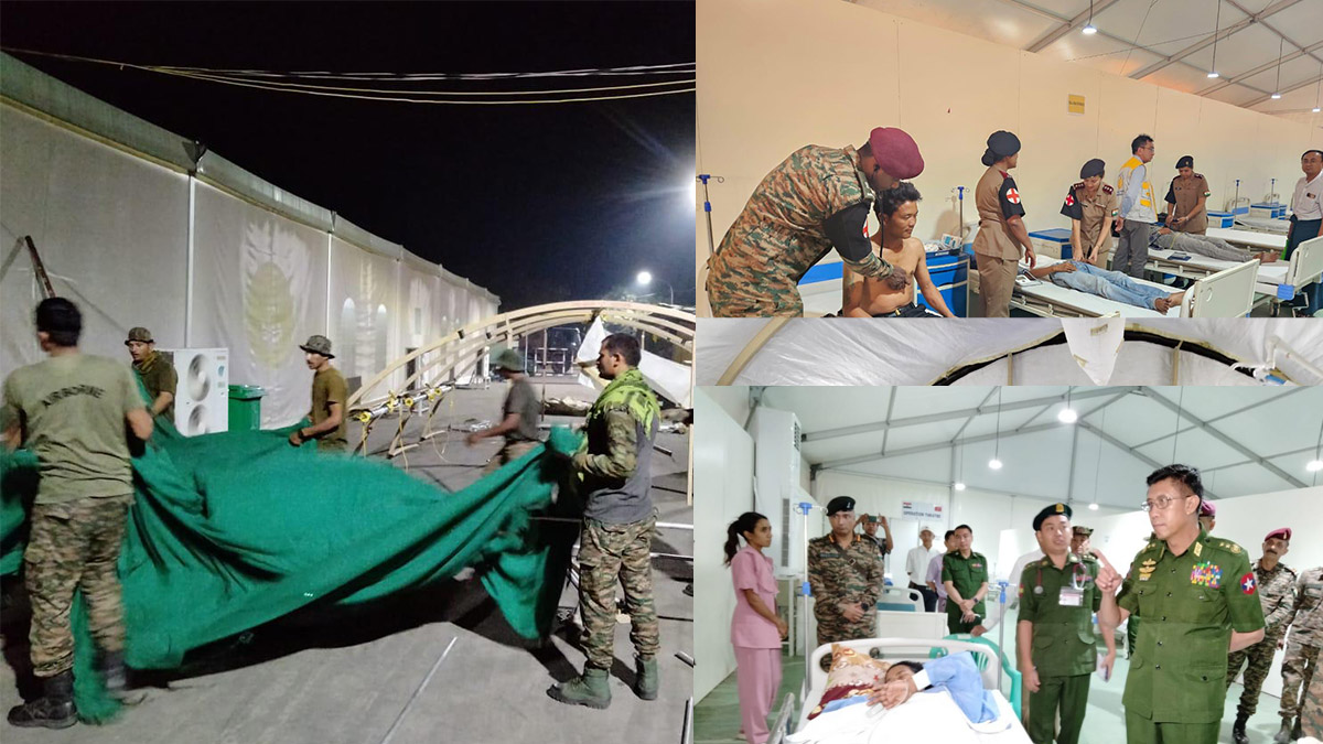 Operation Brahma: Indian Army Field Hospital in Mandalay Provides ...