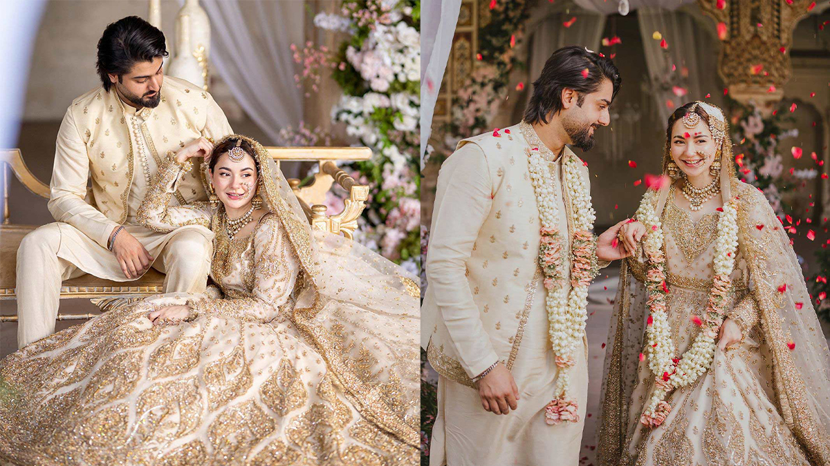 Pakistani Actor Hania Aamir | Hania Aamir Zaviyar Nauman Wedding Photos ...