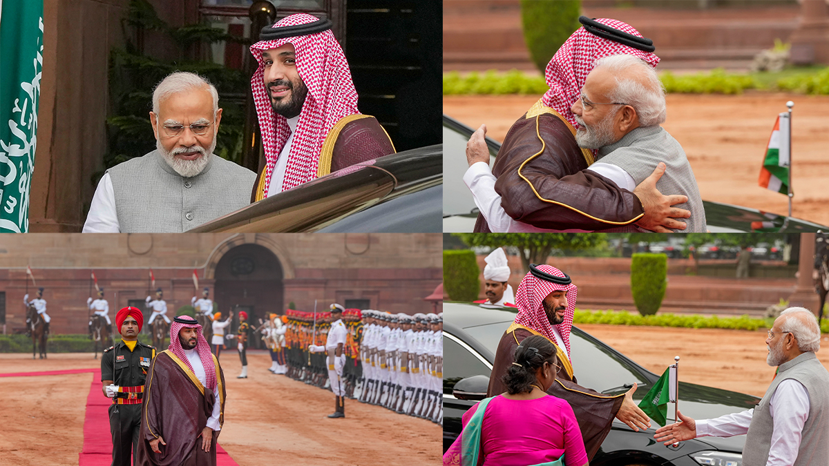 PM Narendra Modi welcomes Saudi Arabia's Crown Prince and PM Mohammed ...
