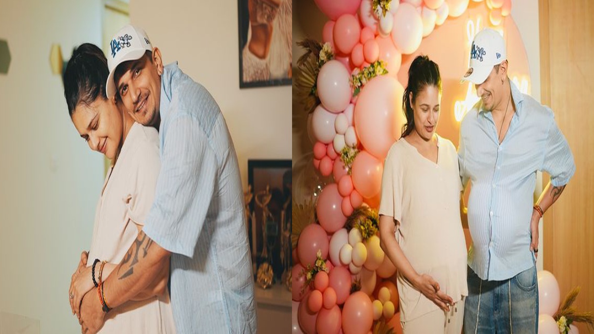 गोद में पकड़े हुए प्रिंस और युविका ने दिखाई बेटी की पहली झलक, सेलेब्स ...