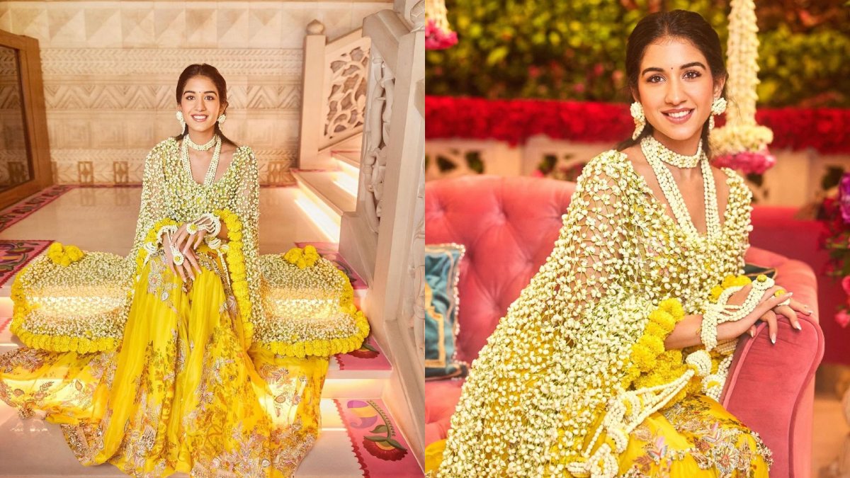 Radhika Merchant: ಹೂಗಳನ್ನು ಬಳಸಿ ವಿನ್ಯಾಸಗೊಳಿಸಿದ್ದ ದುಪ್ಪಟ್ಟಾ ತೊಟ್ಟ ಅಂಬಾನಿ ...