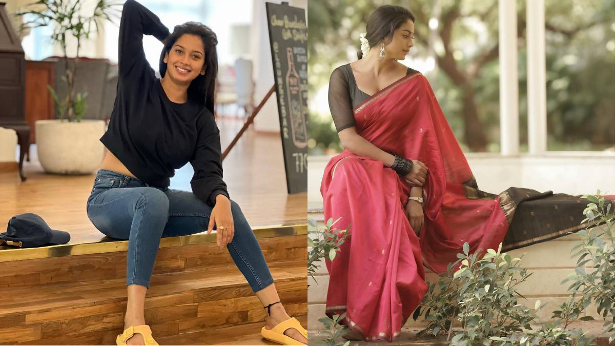 ட்ரான்ஸ்பரண்ட் ப்ளவுஸில் கலக்கல் போட்டோஷூட்.. சீரியல் நடிகையின் வேற லெவல் க்ளிக்ஸ்! | Serial ...