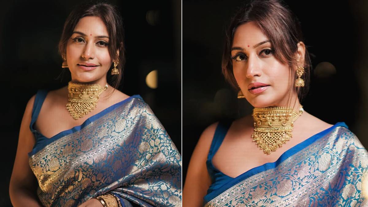 बनारसी साड़ी पहन सुरभि चंदना ने शेयर किया ग्लैमरस लुक, एक्ट्रेस की ...