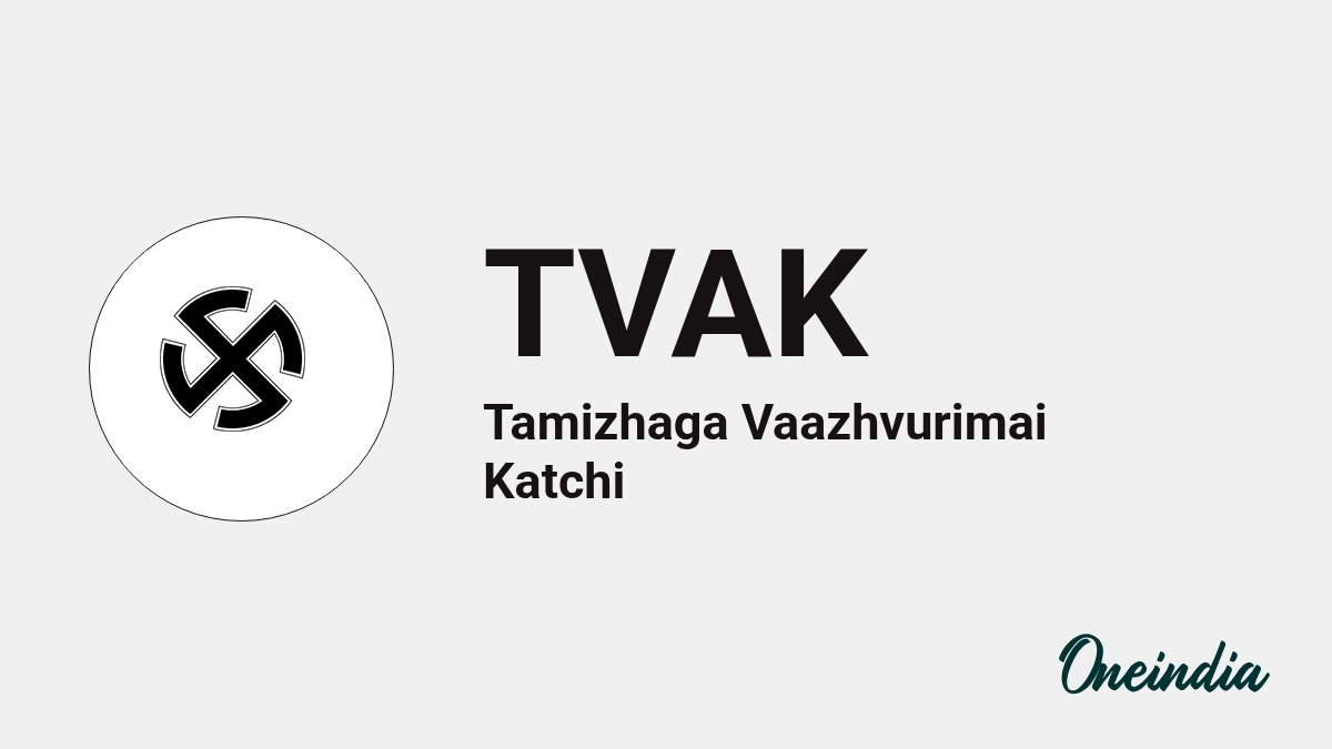 Tamizhaga Vaazhvurimai Katchi (TVAK) Political Party Symbol, Flag ...