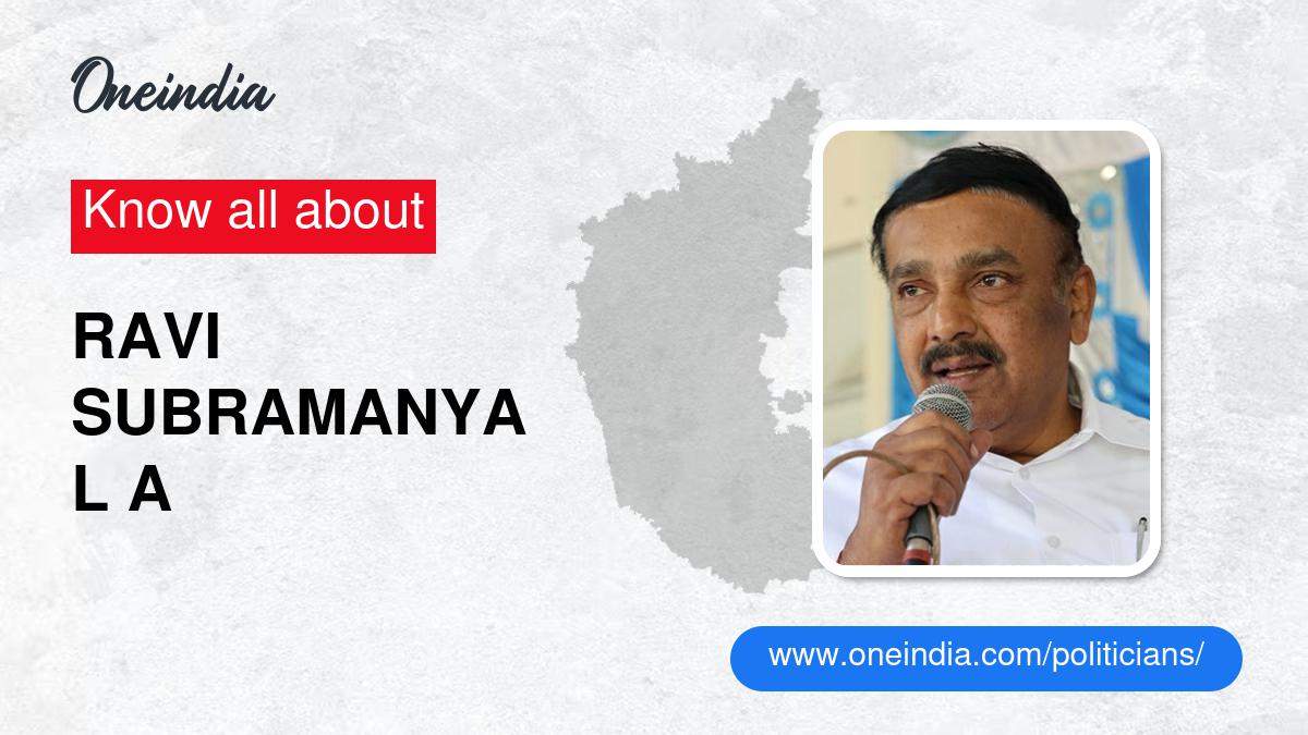 Ravi Subramanya L A: Age, Biography, Education, Wife, Caste, Net Worth ...