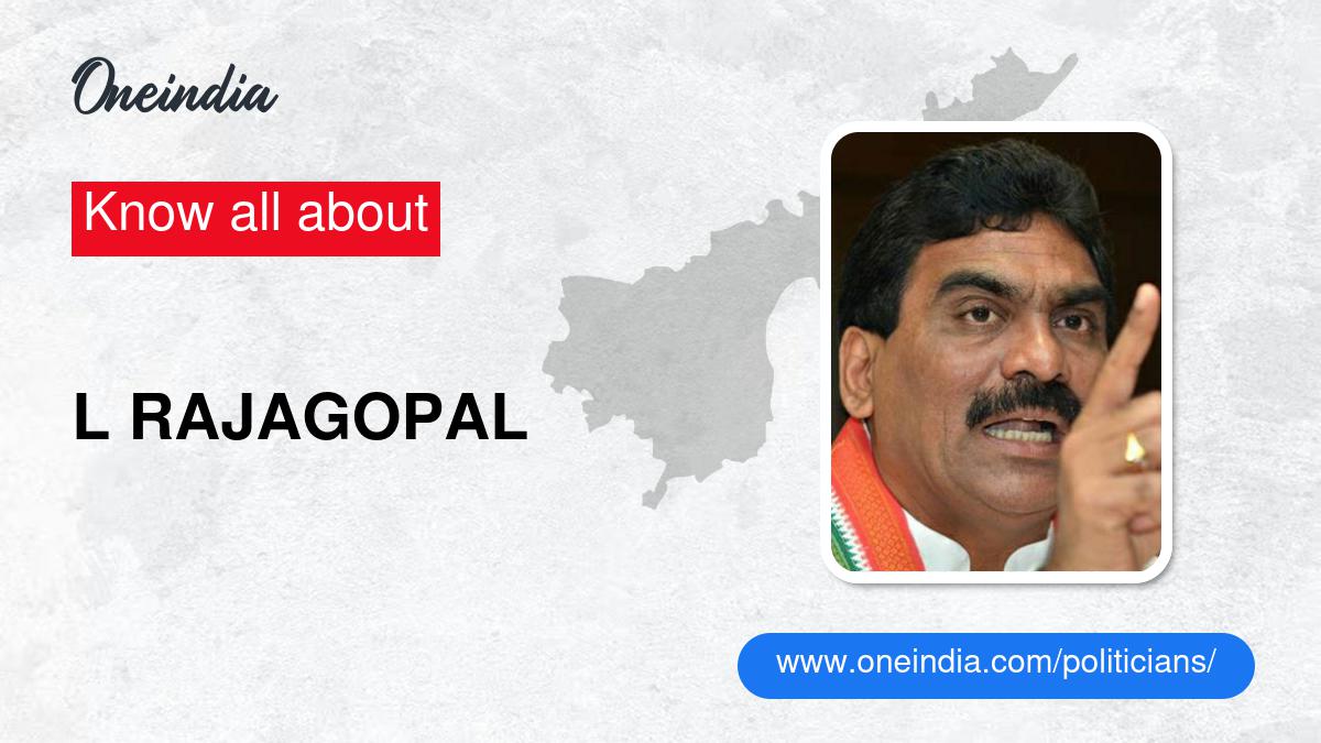 L Rajagopal: Age, Biography, Education, Wife, Caste, Net Worth & More ...