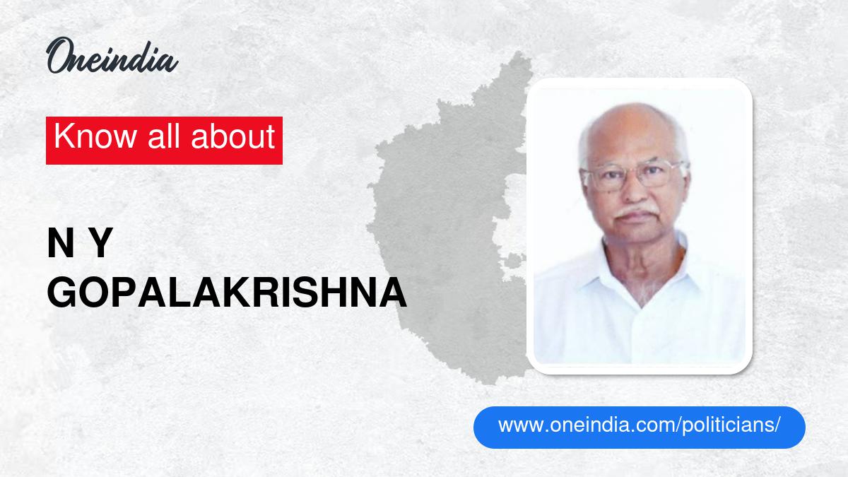 N Y Gopalakrishna: Age, Biography, Education, Wife, Caste, Net Worth ...