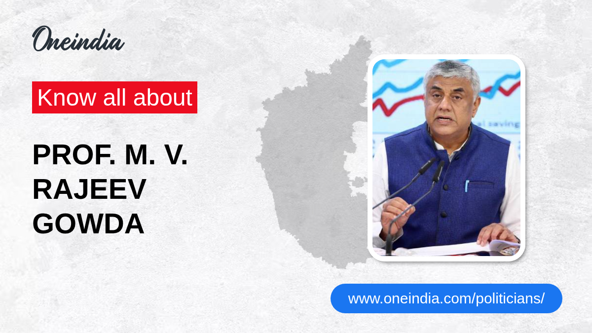 Prof. M. V. Rajeev Gowda: Age, Biography, Education, Wife, Caste, Net ...