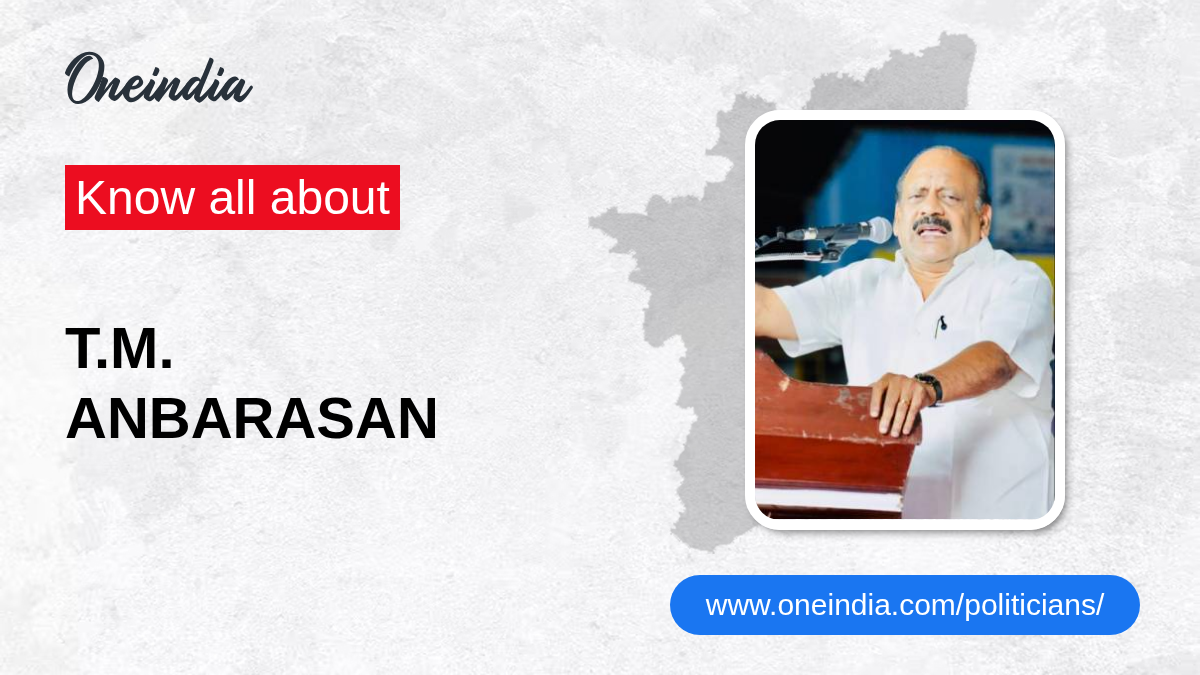 T. M. Anbarasan: Age, Biography, Education, Wife, Caste, Net Worth ...