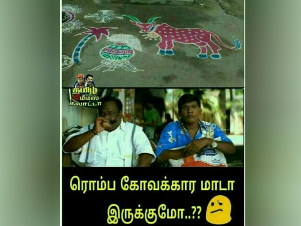இது ரொம்ப கோவக்கார மாடா இருக்குமோ..? | Memes on Mattu pongal - Tamil ...
