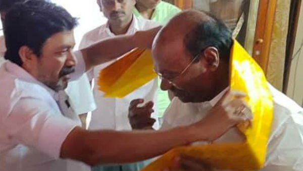 தைலாபுரத்துக்கு சென்று நன்றி கூறிய சி.வி.சண்முகம்... உற்சாகமாக வரவேற்ற ...