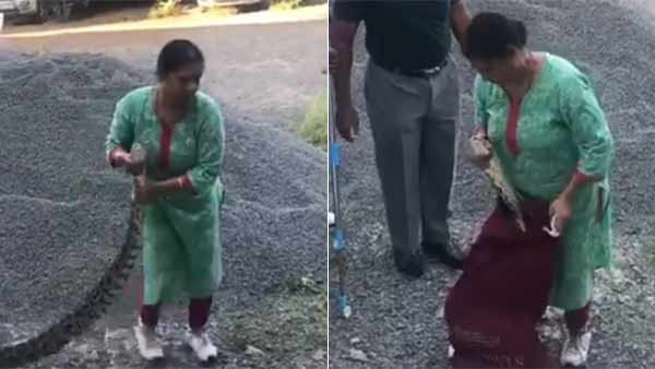 அந்த பையை இப்படி கொடுங்க.. 20 கிலோ எடை.. அப்படியே பிடித்து உள்ளே போட்டு ...