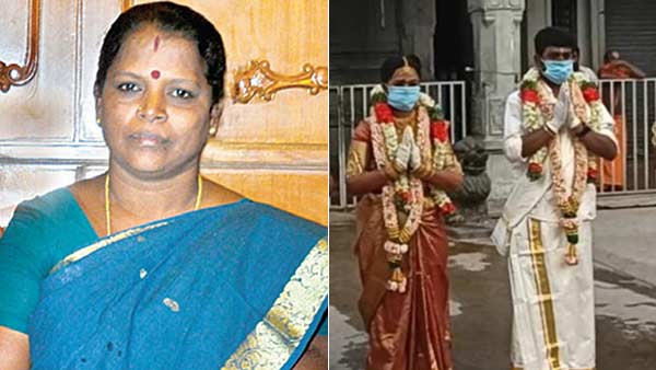 அருமை.. கோயிலில் நடைபெற்ற அமைச்சர் வளர்மதி மகன் திருமணம்... எளிமையாக ...