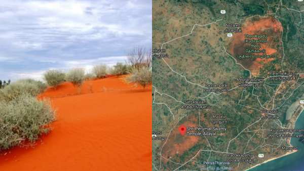 ஆஹா கண்கொள்ளா காட்சி.. தமிழகத்தின் ஒரே சிவப்பு மணல் மேடு பாலைவனம் ...