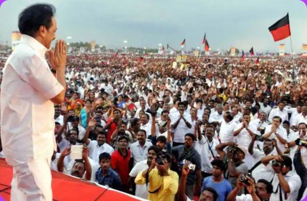 பாஜகவுக்கு போட்டி! பொள்ளாச்சியில் பிரம்மாண்ட திமுக பொதுக்கூட்டம் ...