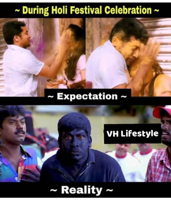 இன்னைக்கு ஹோலி கொண்டாடுறவங்களாம் யாருனு நெனச்ச.. ஸ்கூல்ல இங்க் பேனாவுல ...