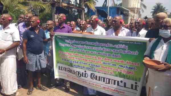 மொட்டை.. நாமம்.. காதில் பூ! பரந்தூர் ஏர்போர்டை எதிர்த்து பிச்சை ...