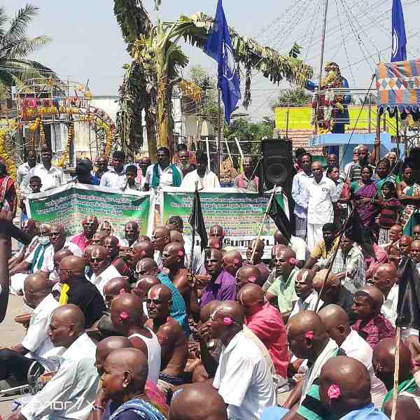 மொட்டை.. நாமம்.. காதில் பூ! பரந்தூர் ஏர்போர்டை எதிர்த்து பிச்சை ...