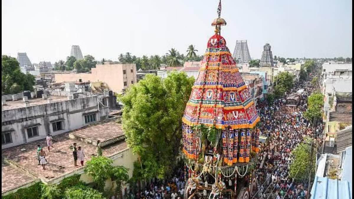 ஸ்ரீரங்கம் ரங்கநாதர் கோவில் சித்திரை ரேவதி தேரோட்டம்..விண்ணை எட்டிய ...
