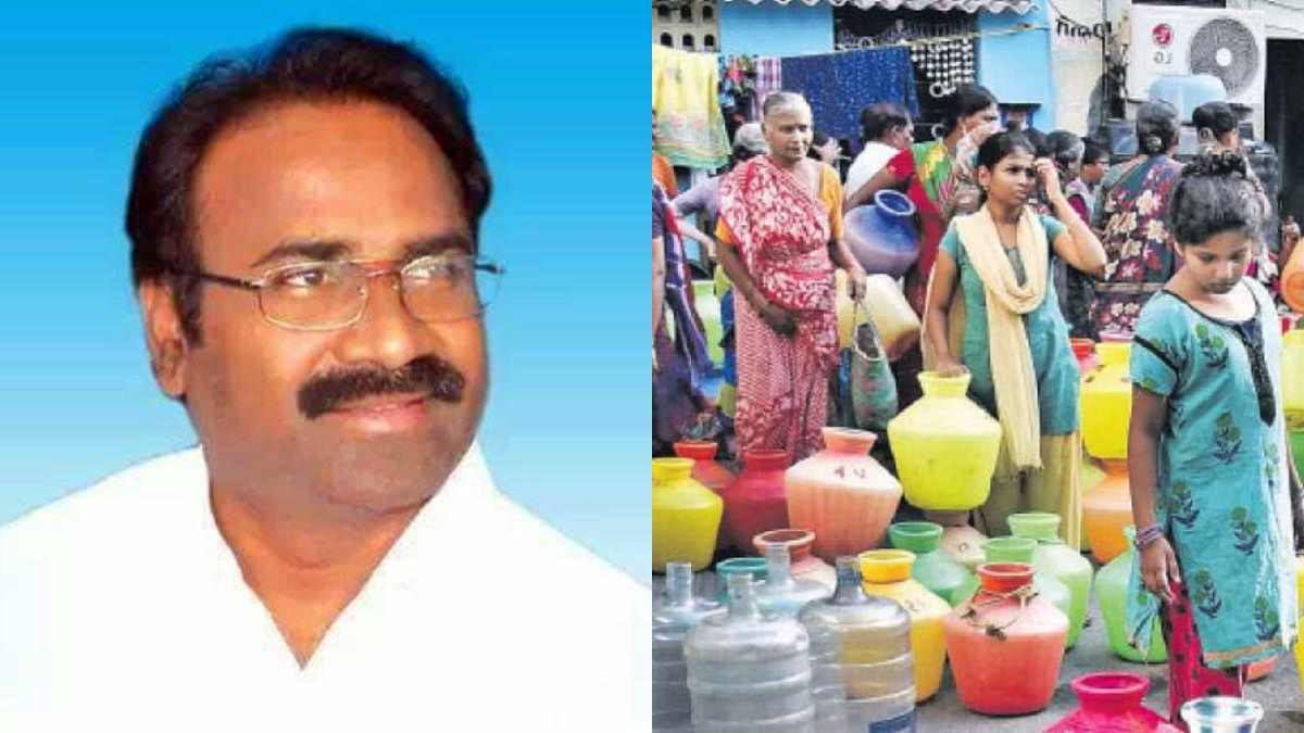 ஒரு வருஷமா தண்ணீர் வரவில்லை! திமுக எம்.எல்.ஏ.வை காரில் ஏறவிடாமல் மறித்த ...