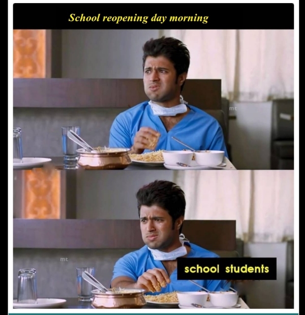 ஸ்கூலுக்கு கிளம்புன்னு சொன்னா.. காய்ச்சல் அடிக்குதுன்னா கதை விடுற ...