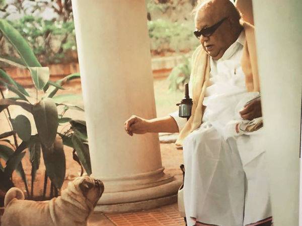 வாசற்படியிலேயே.. கருணாநிதியை உற்று உற்று பார்த்த அந்த வாசற்படியிலேயே.. கருணாநிதியை உற்று உற்று பார்த்த அந்த