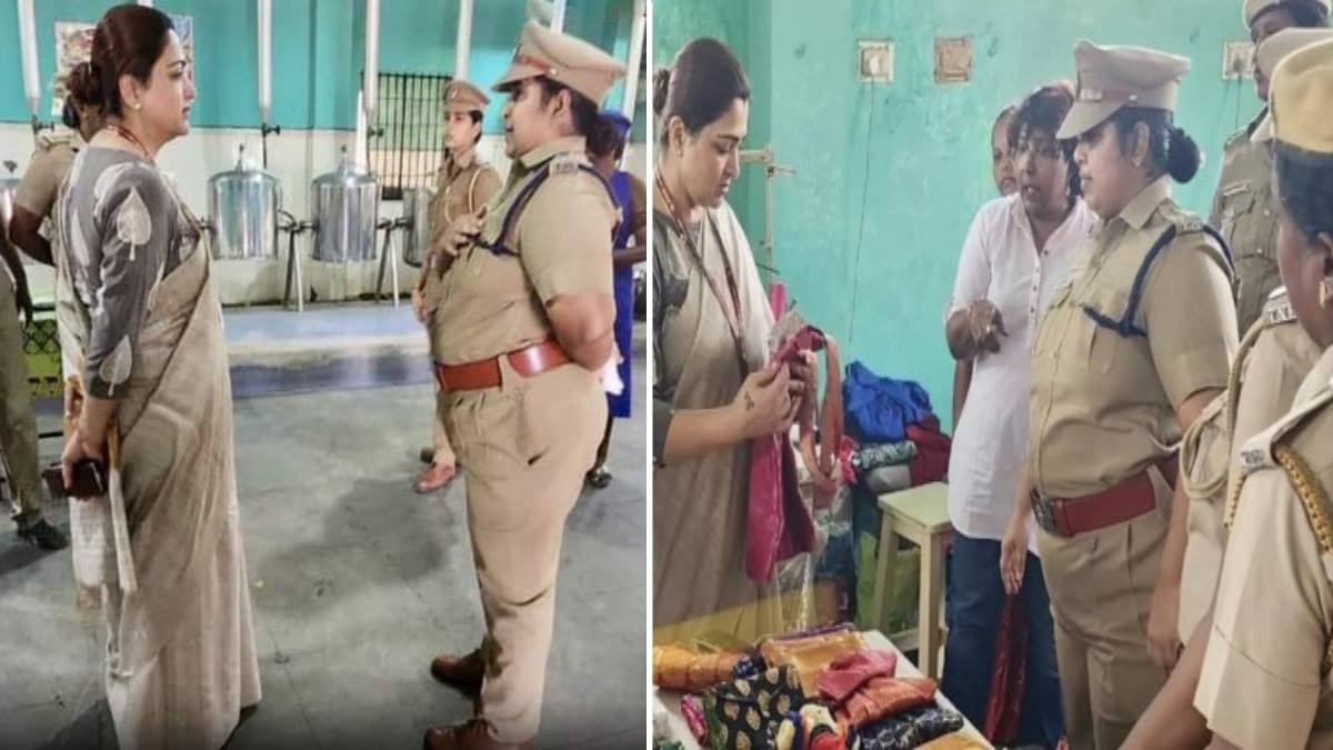 புழல் பெண்கள் சிறையில் குஷ்பு இன்று திடீர் ஆய்வு! கைதிகள் தயாரித்த ...