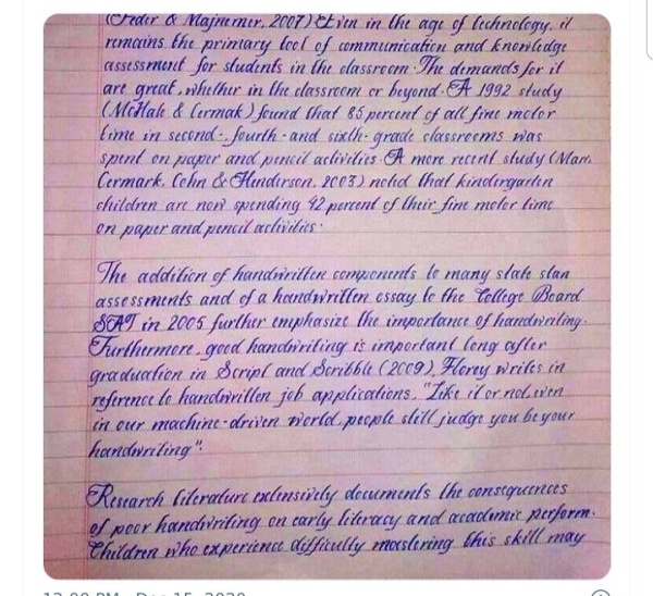 உலகிலேயே மிக அழகான கையெழுத்து இதுதான்.. நேபாளத்தையே எழுதி தரலாம்.. மிரள ...