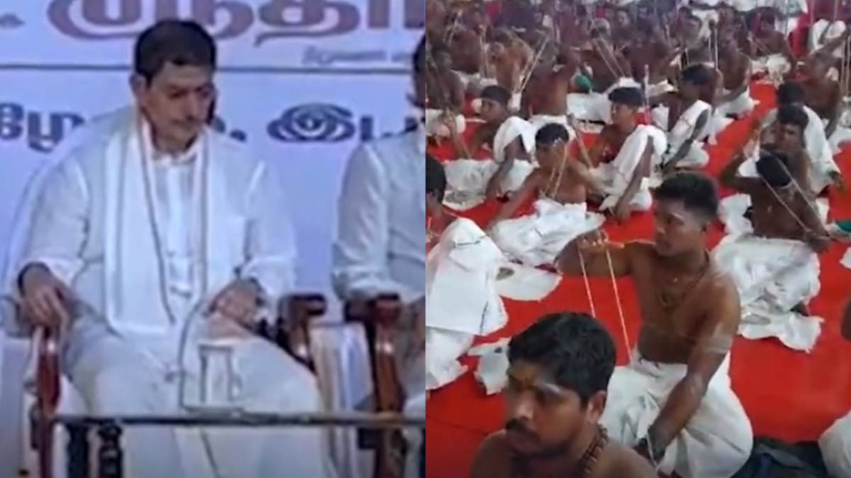 பூணூல் அணிந்த 100 தலித்கள்.. ஆளுநர் ஆர்என் ரவி பங்கேற்பு! நந்தனார் ...