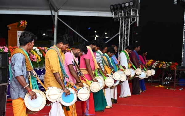 "கனிமொழி மேளம் வாசிக்க.." கோலாகலமாக தொடங்கும் சென்னை சங்கமம் - நம்ம ஊரு திருவிழா! | Kanimozhi ...