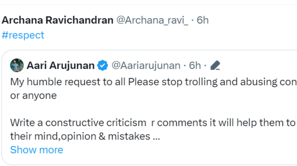 பிக் பாஸ்க்கு பிறகும் தொடரும் வன்மம்.. ஆரி அர்ஜுன் போட்ட ட்வீட் ...