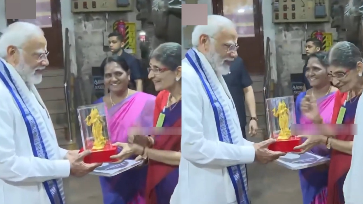 பிடிஆரின் தாய் கொடுத்த பரிசு! சிலையை வாங்கியதும் பிரதமர் மோடி தந்த ரியாக்சன்! மதுரையில் ...