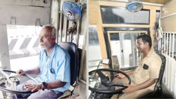 பஸ்ஸுக்குள்ளே கவனிச்சீங்களா? சென்னை பேருந்தில் டிரைவர் சீட்டில் ஜிலீர் ...