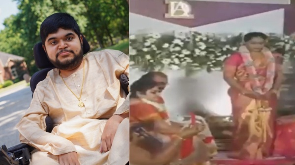 வீடியோ காலில் நடந்த நெப்போலியன் மகன் எங்கேஜ்மென்ட்.. பொண்ணு திருநெல்வேலி தான்.. யாருன்னு பாருங்க ...